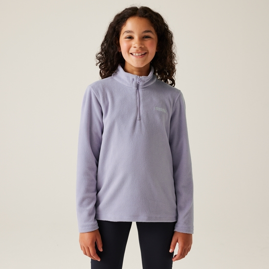 Kids' Hot Shot II Half Zip Fleece - Wisteria | Regatta UK