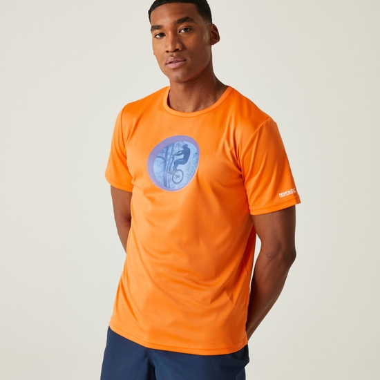 Men's Fingal VIII Graphic Print T-Shirt - Persimmon | Regatta UK Men's Fingal VIII Graphic Print T-Shirt - Persimmon | Regatta UK