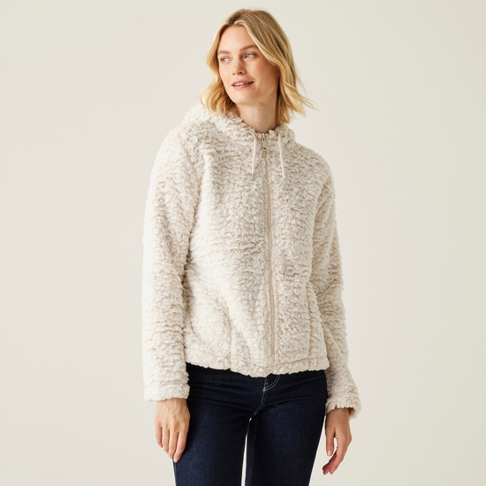 Women's Zelpha Fluffy Hooded Fleece - Light Vanilla | Regatta