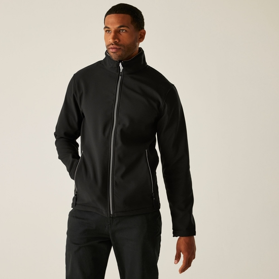 Men's Ascender 2 Layer Softshell Jacket - Schwarz Grau | Regatta